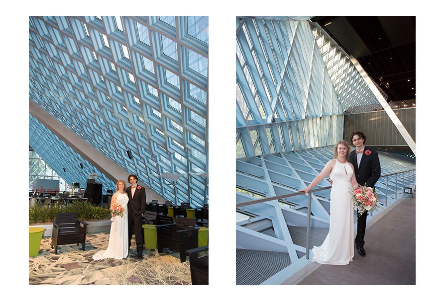 Whitney and Alex Marry at The Seattle Public Library