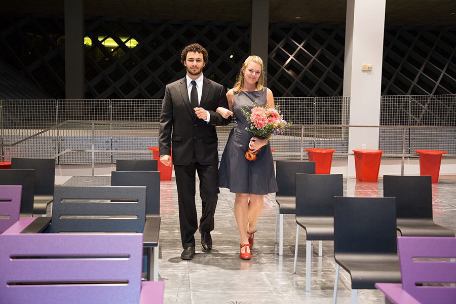 Whitney and Alex Marry at The Seattle Public Library