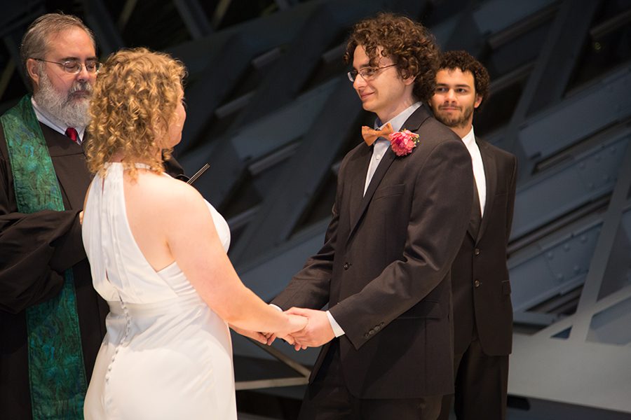 Whitney and Alex Marry at The Seattle Public Library
