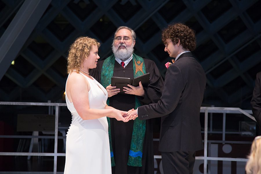 Whitney and Alex Marry at The Seattle Public Library