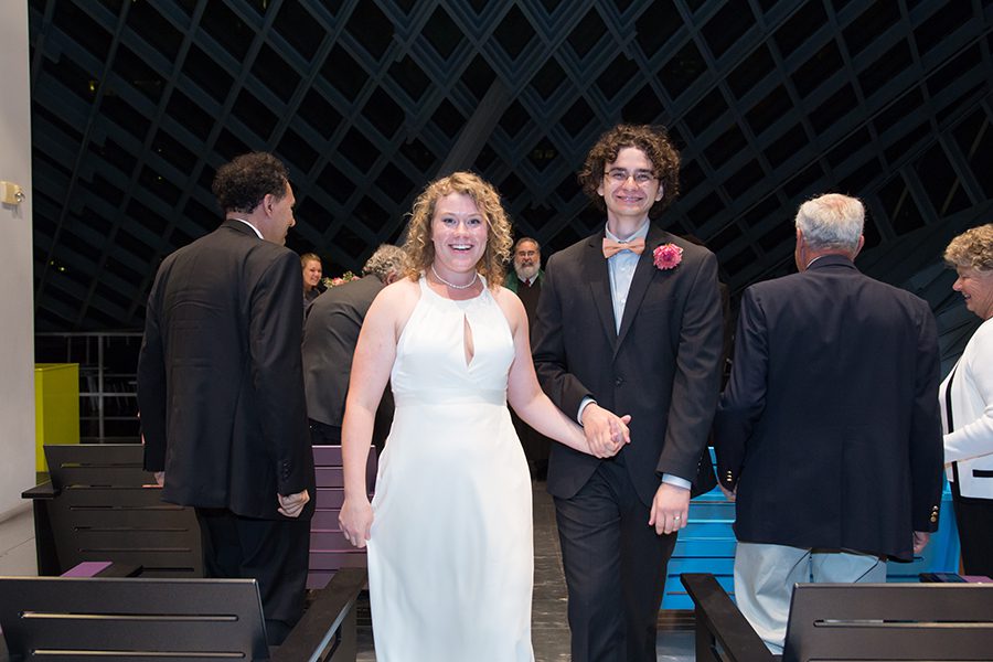 Whitney and Alex Marry at The Seattle Public Library
